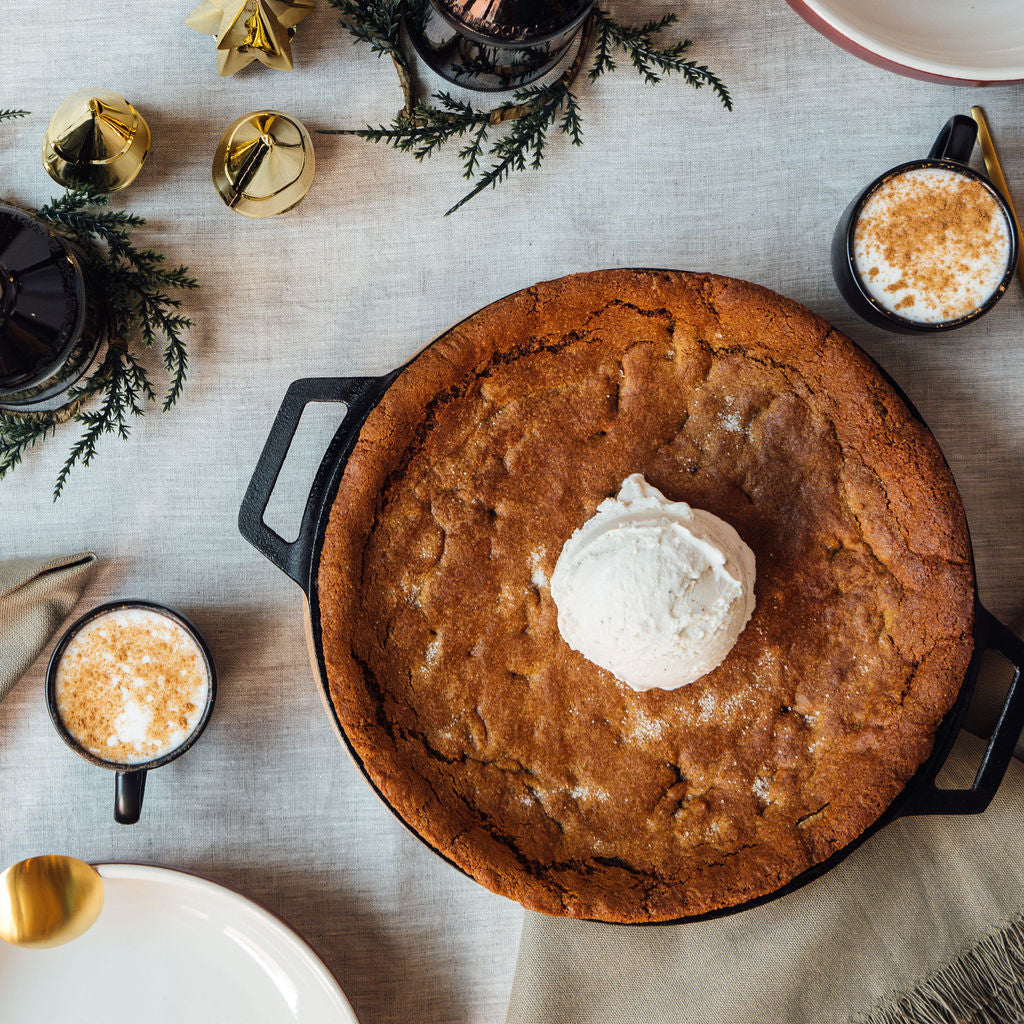 Gooey Gingerbread Skillet Cookie Recipe — Ooni New Zealand